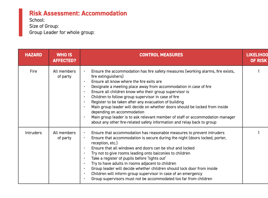 How to do a school risk assessment - Global School Alliance